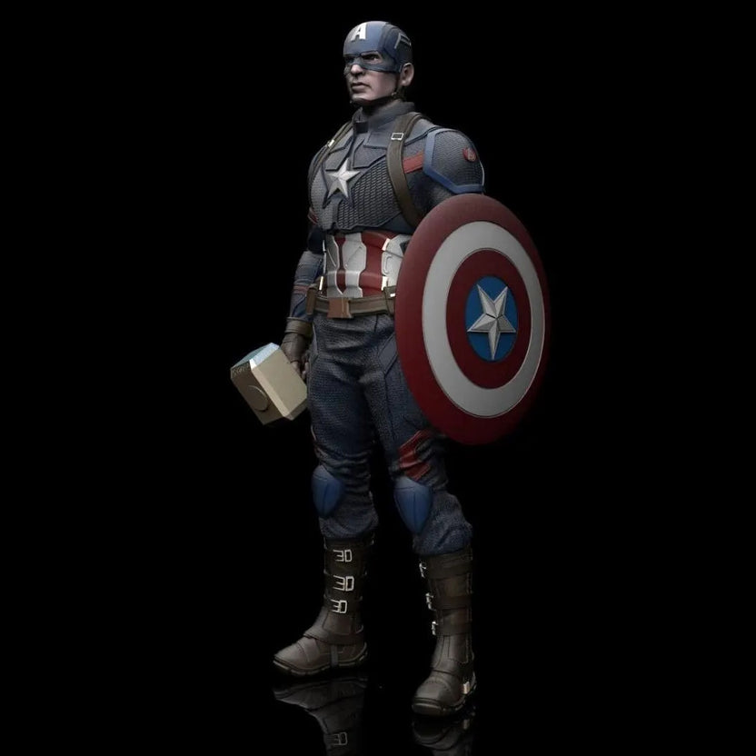 Avengers Endgame Captain America 3D STL File | 3D Printable Movie Comi ...
