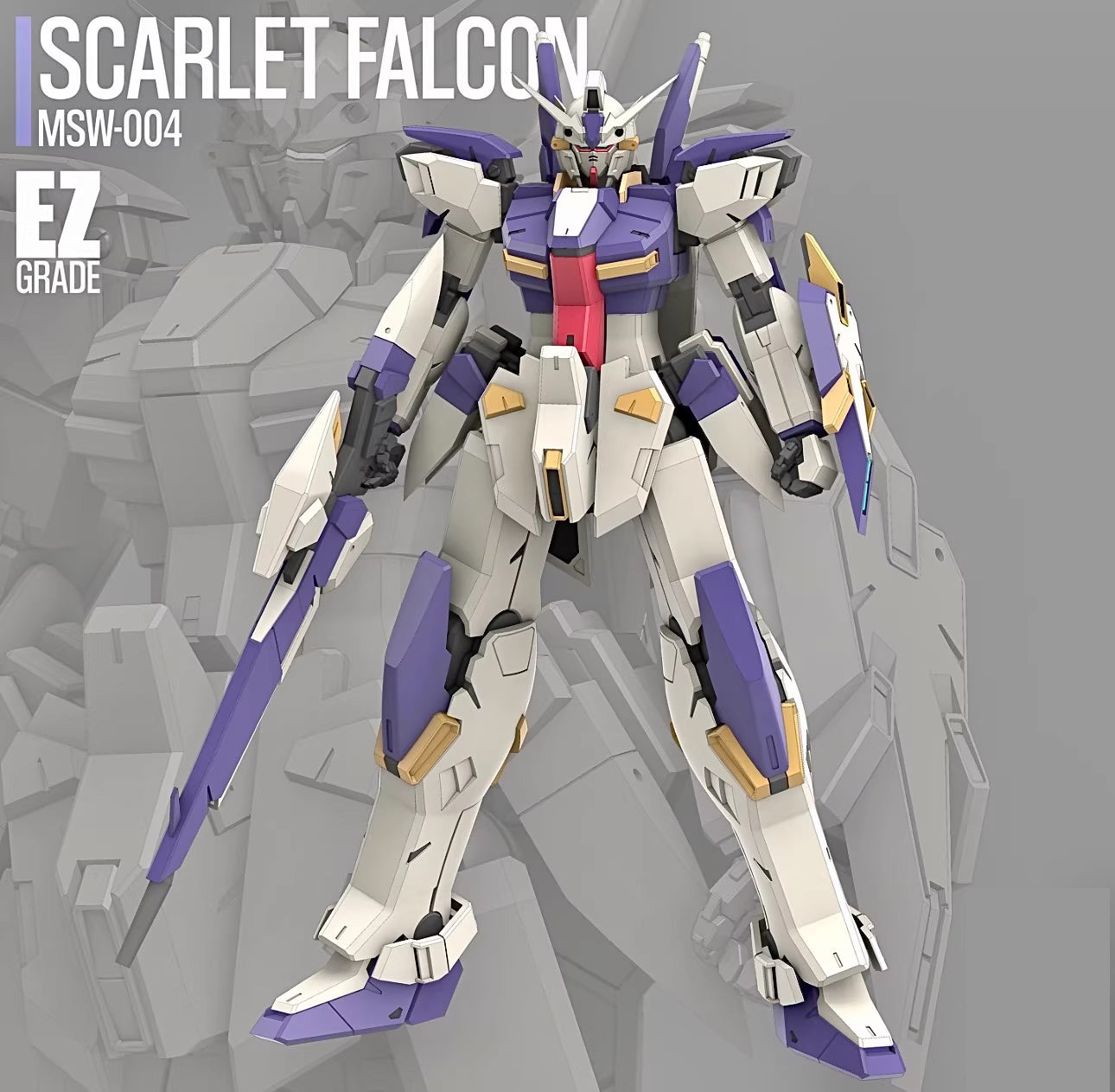 Gundam Scarlet Falcon 1/100 3D Stl Files, 3D Printable Statue Design w ...