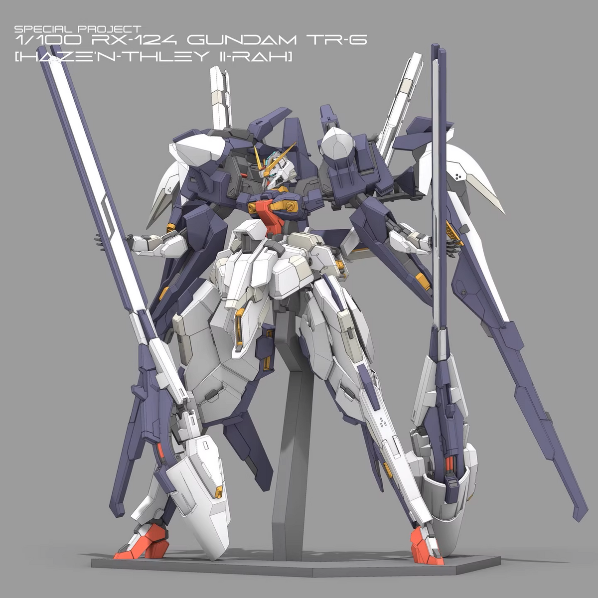 Gundam TR-6 Haze'n-thley II-Rah 3D Stl Files, 1/100 3D Printable Statu ...